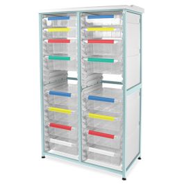 Caretray Rack - Mild Steel, Static, Double Column | Bristol Maid