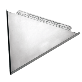 Triangular stainless steel tablet counter | Bristol Maid